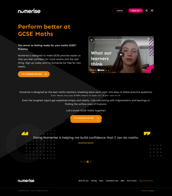 Sparx Numerise - Adam Ainsworth